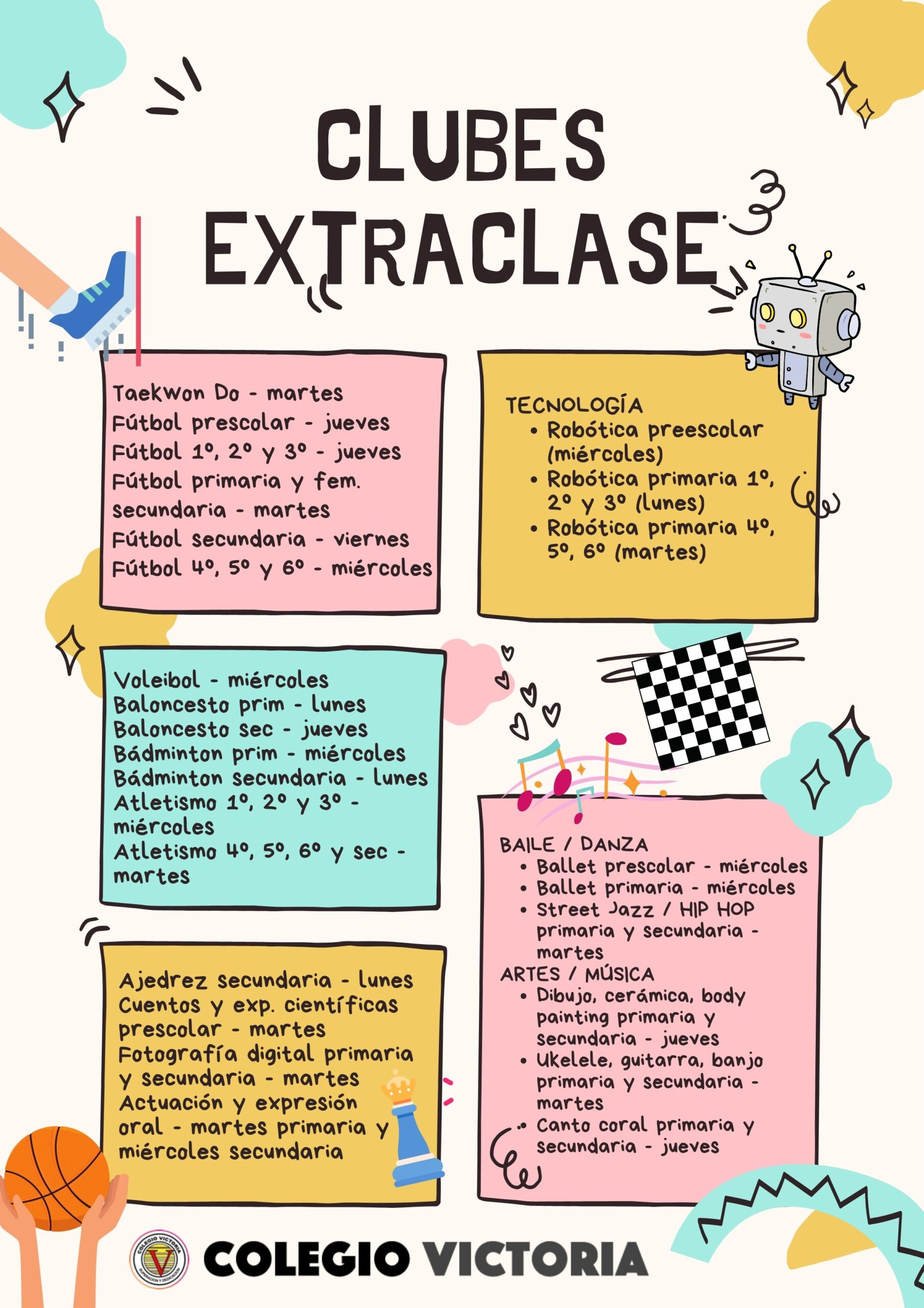 Afterschool Activities – Chinese. Spanish. English.